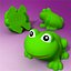3d model rubber frog