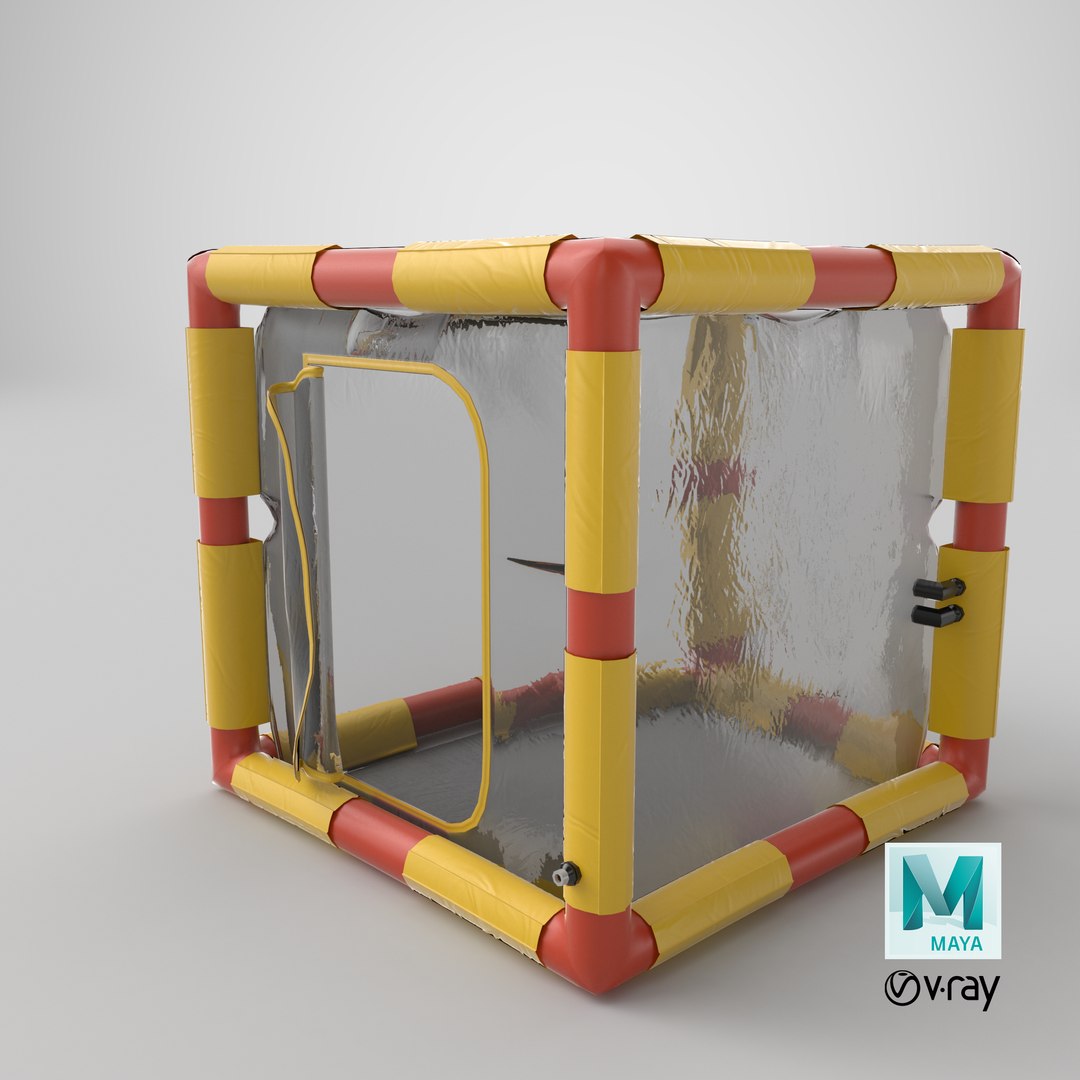 3D Model Inflatable Tubular Mobile Isolation - TurboSquid 1627790