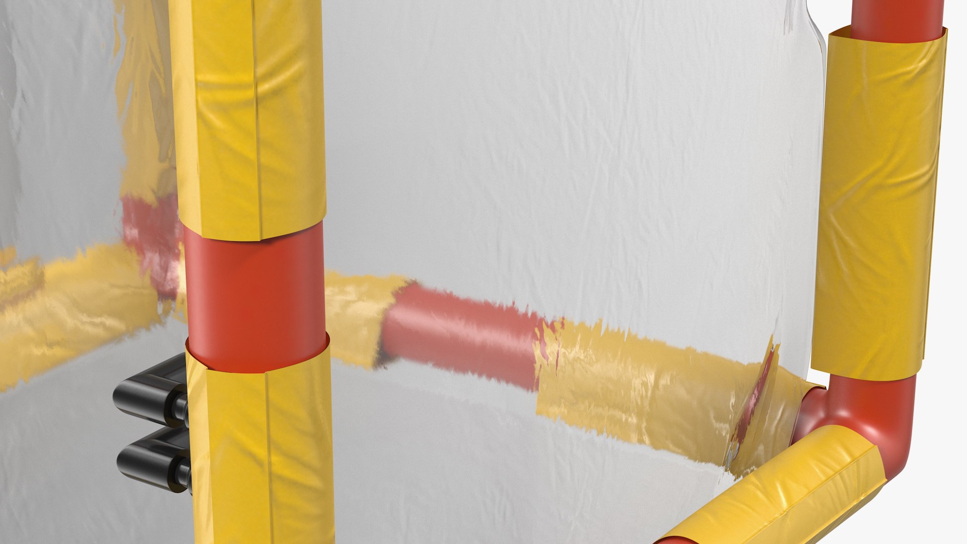 3D model inflatable tubular mobile isolation - TurboSquid 1627790