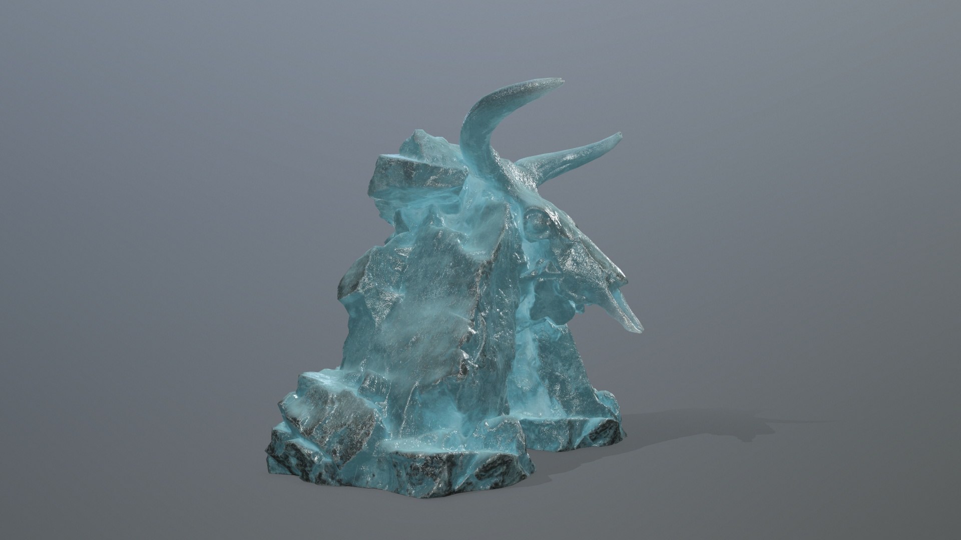 3D Ice Skull Gate - TurboSquid 1993150