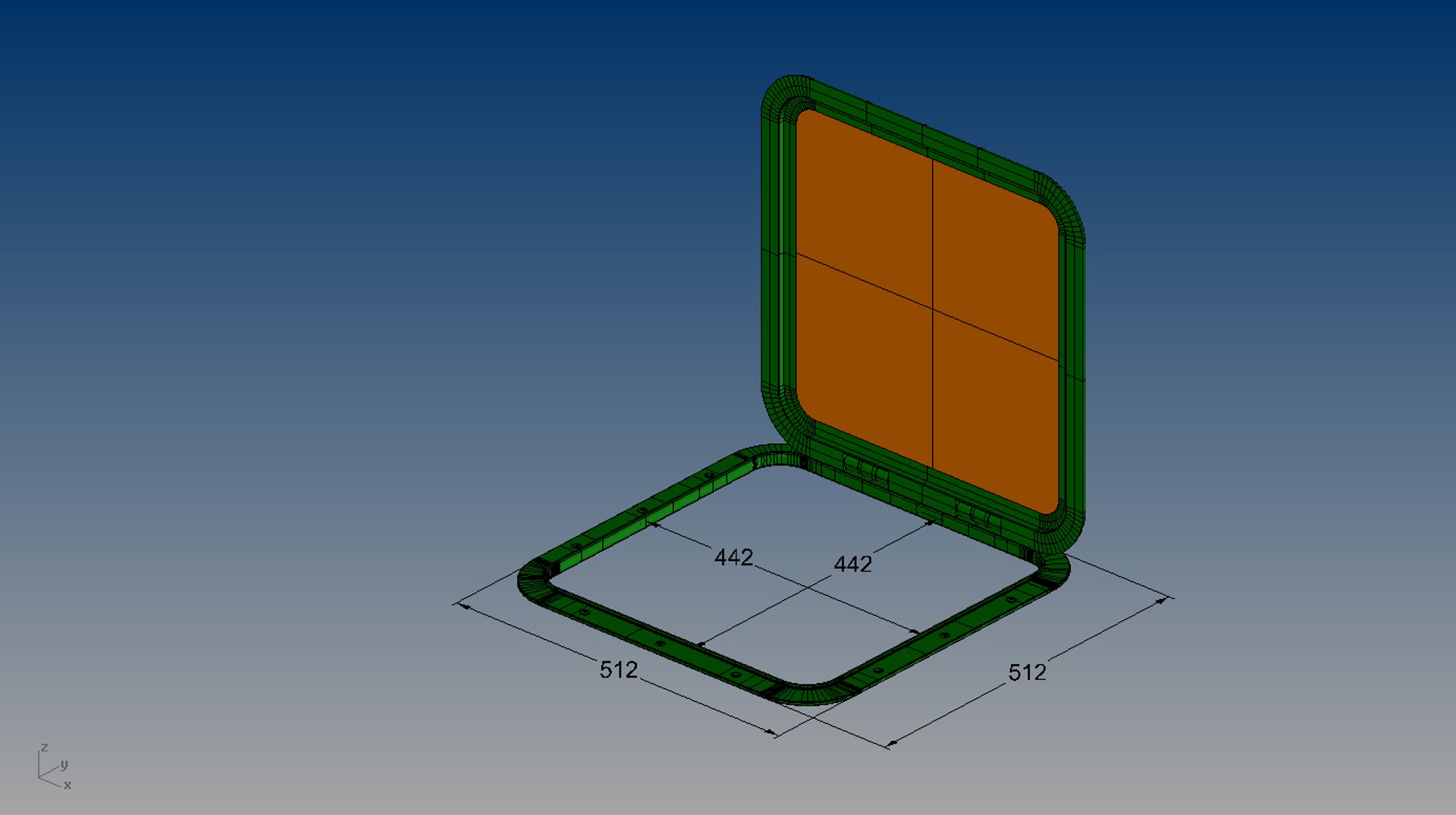Typical Hatch 3D Model - TurboSquid 1352535