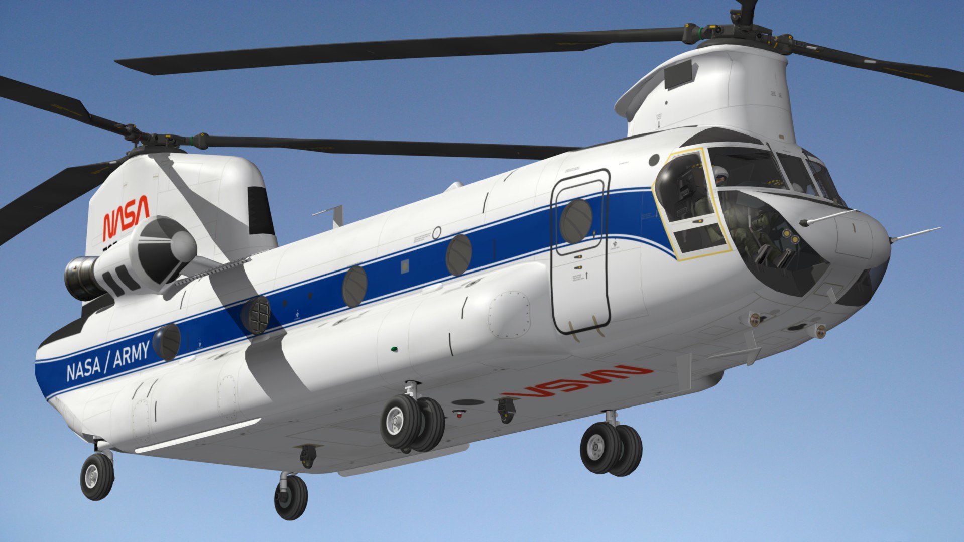 3D CH47 Chinnok NASA - TurboSquid 1923431