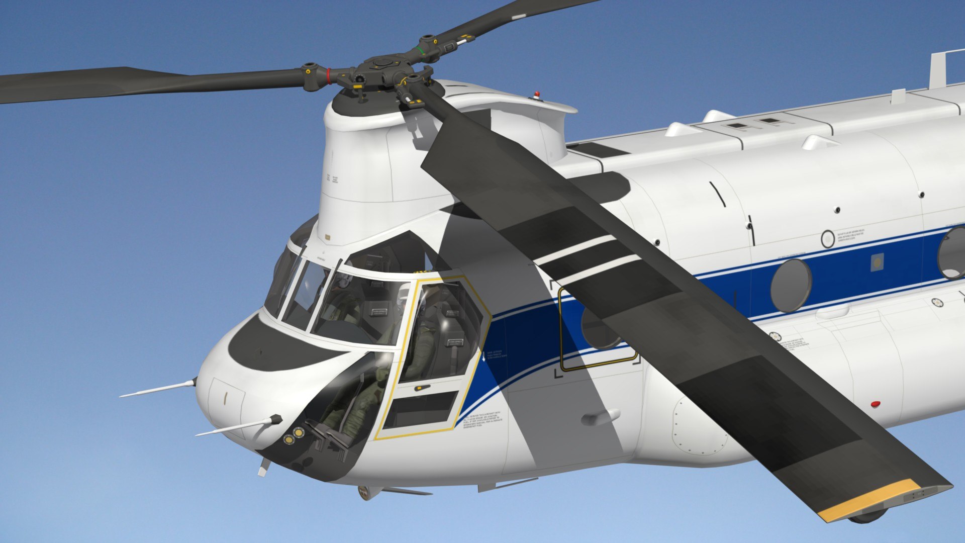 3D CH47 Chinnok NASA - TurboSquid 1923431