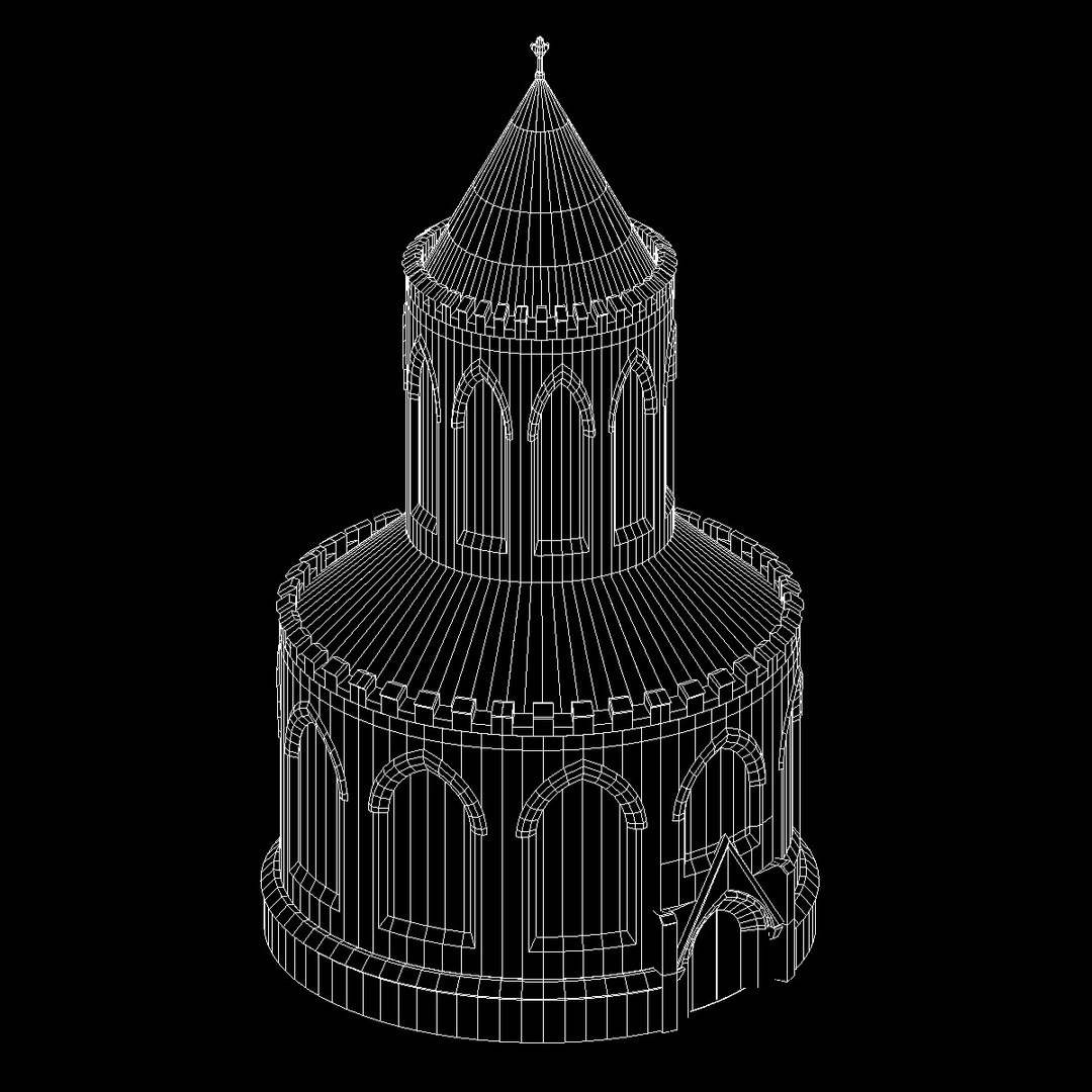 3d Model Medieval Gothic Chapter House