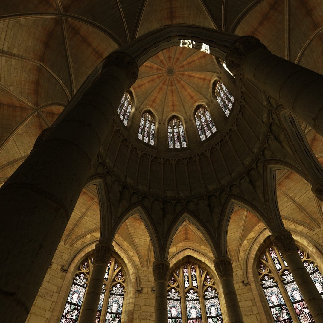 3d Model Medieval Gothic Chapter House