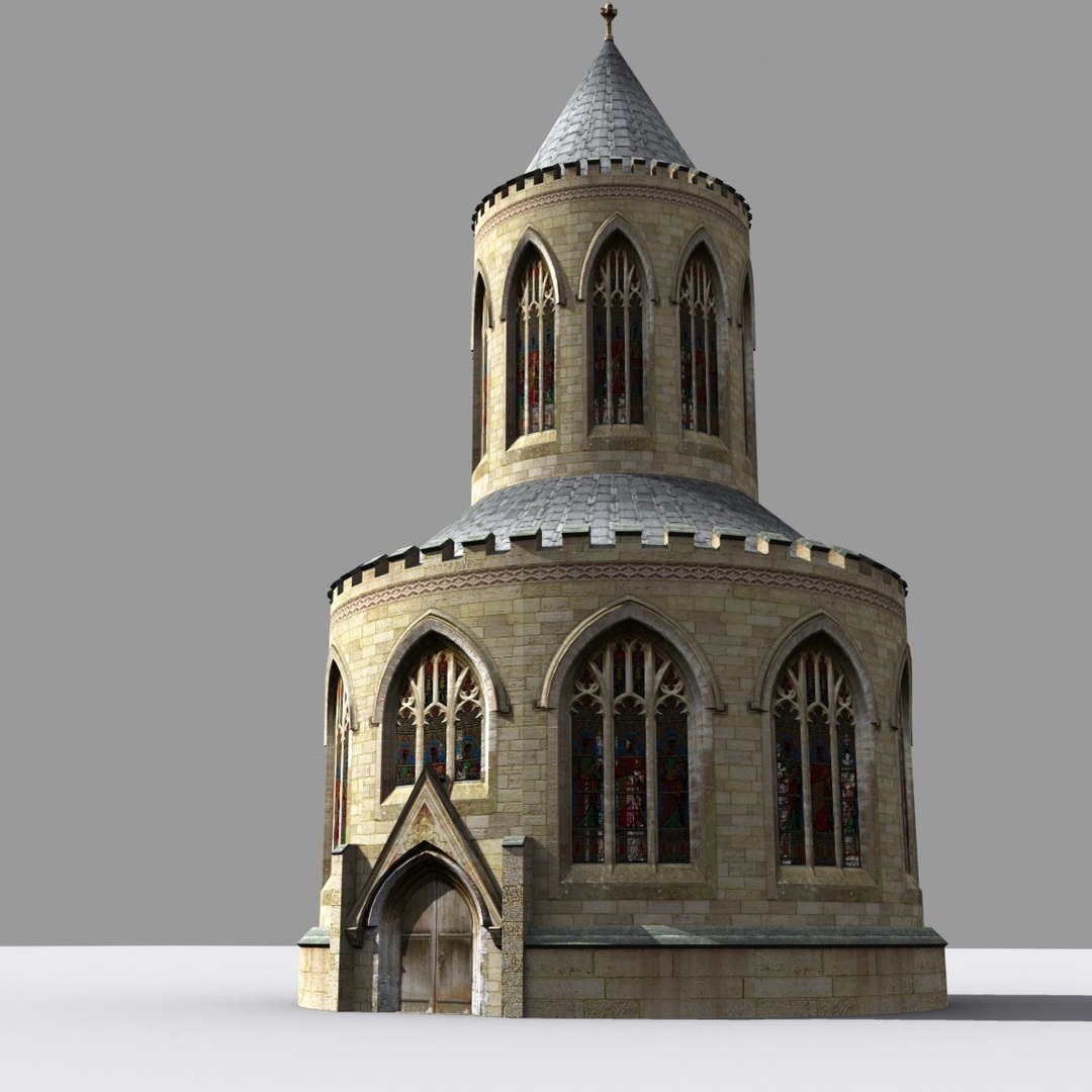 3d Model Medieval Gothic Chapter House