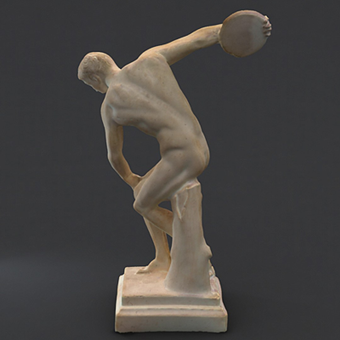 3d Greek Statue Male Model