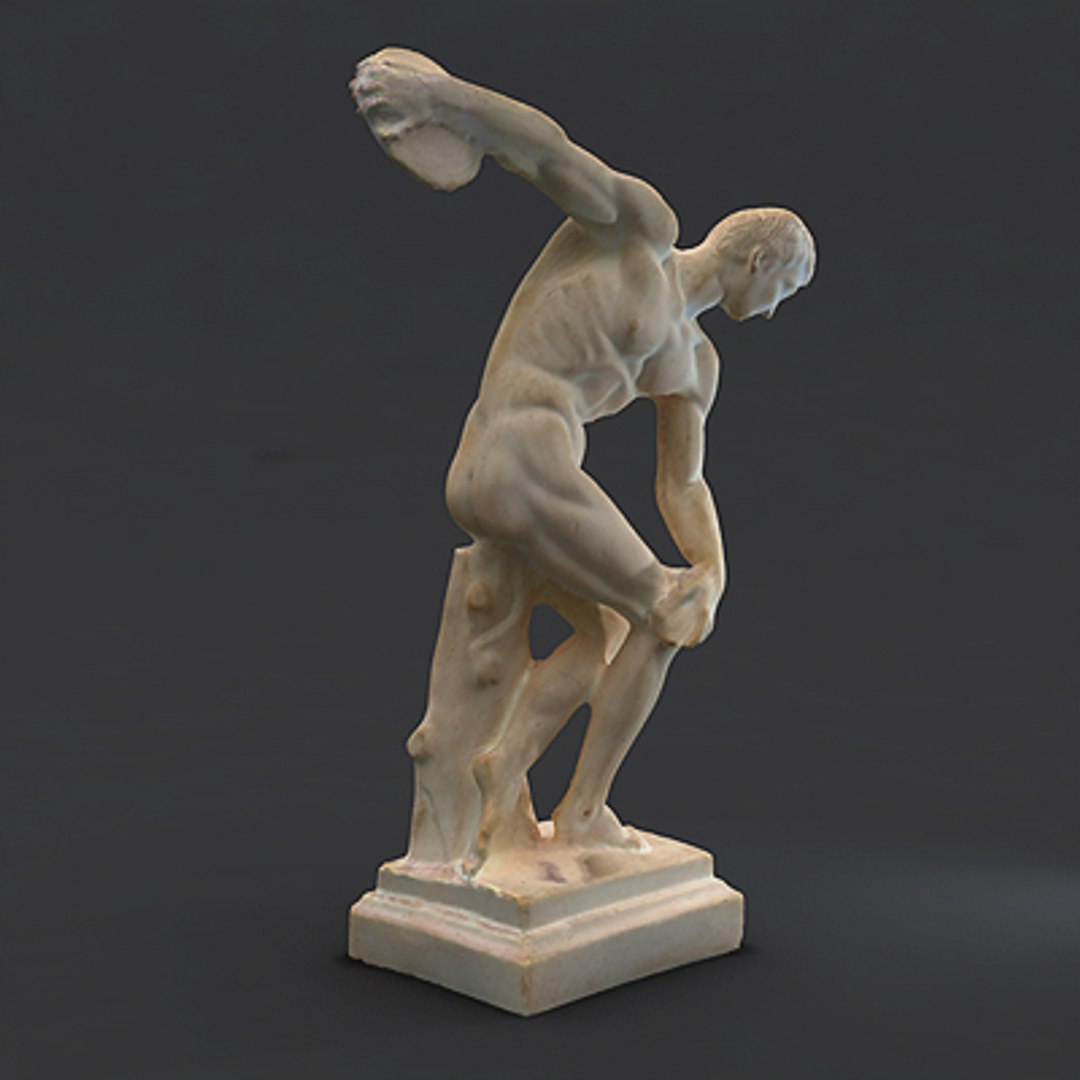 3d Greek Statue Male Model