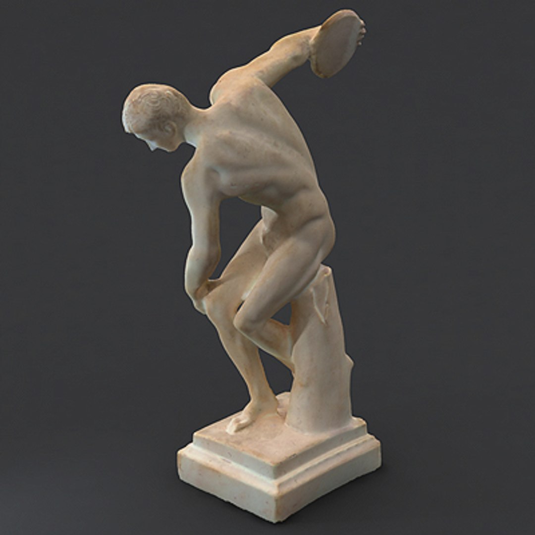 3d Greek Statue Male Model