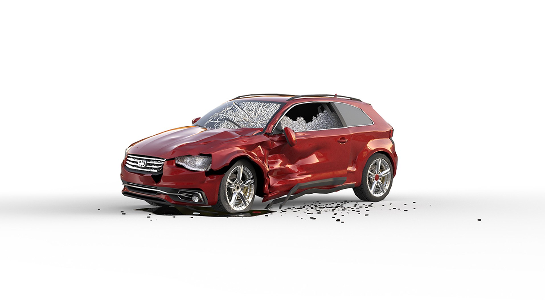 3D accident cars - TurboSquid 1337857