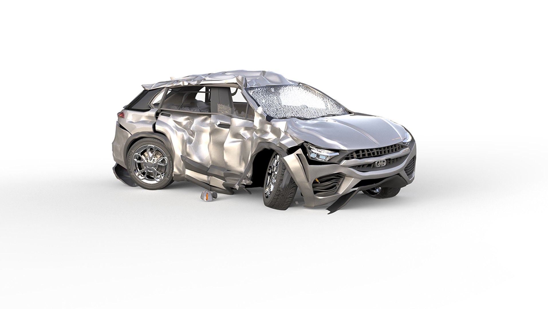 3D accident cars - TurboSquid 1337857