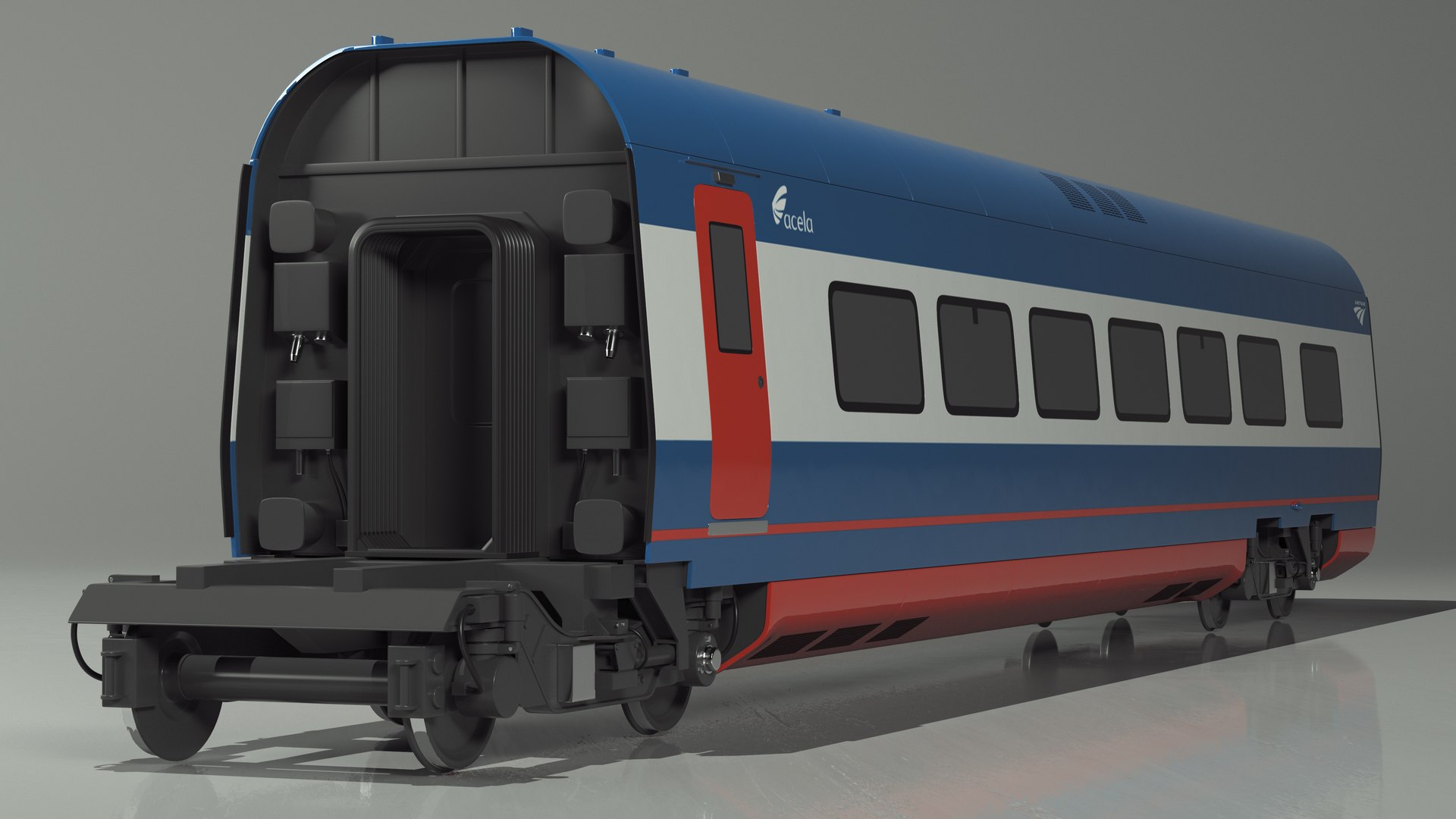 Train Car Amtrak Alstom Avelia Liberty 3D model - TurboSquid 2090401