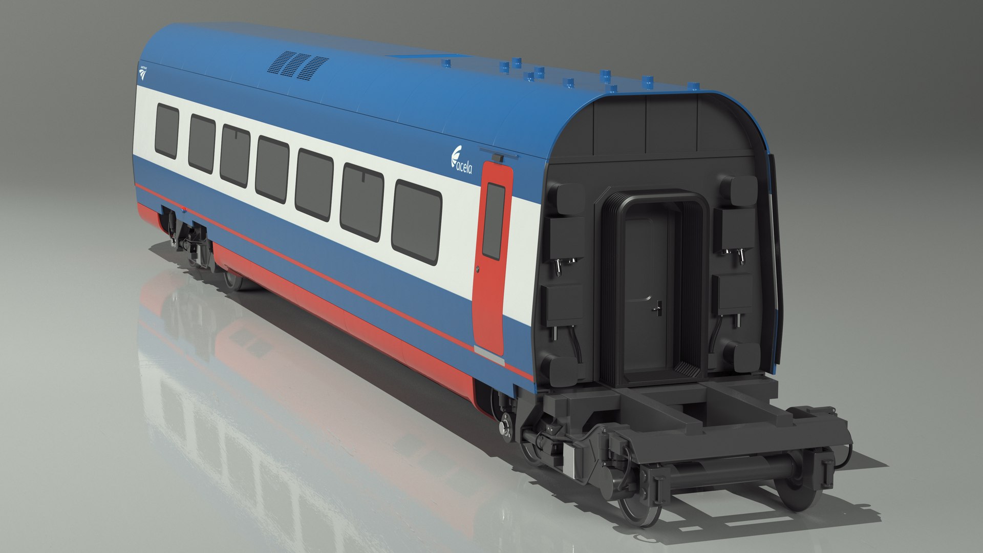 Train Car Amtrak Alstom Avelia Liberty 3D model - TurboSquid 2090401