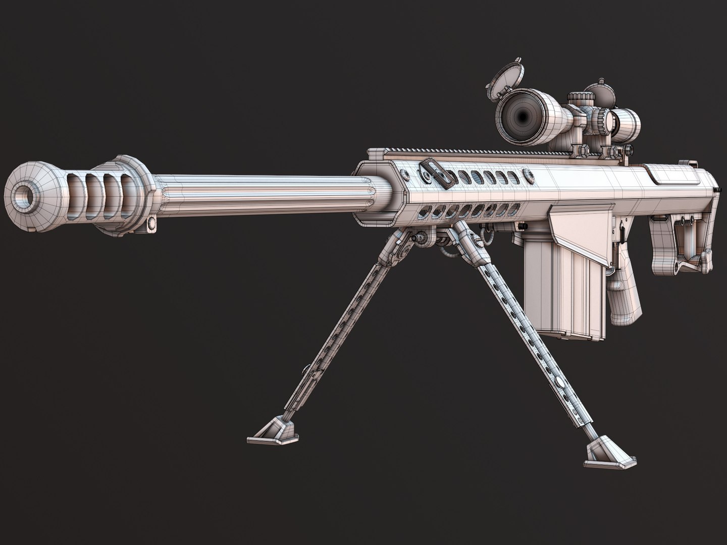 M107A1 3D Model - TurboSquid 2022833