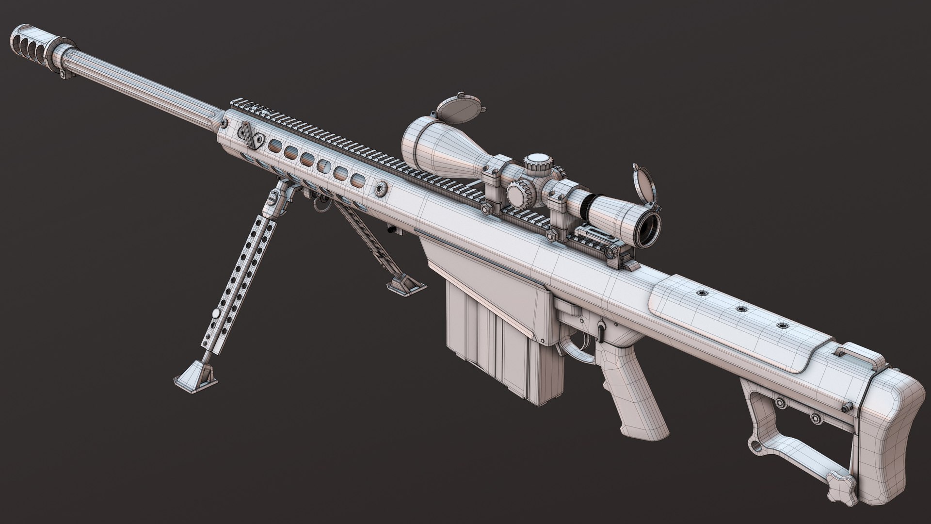 M107A1 3D Model - TurboSquid 2022833