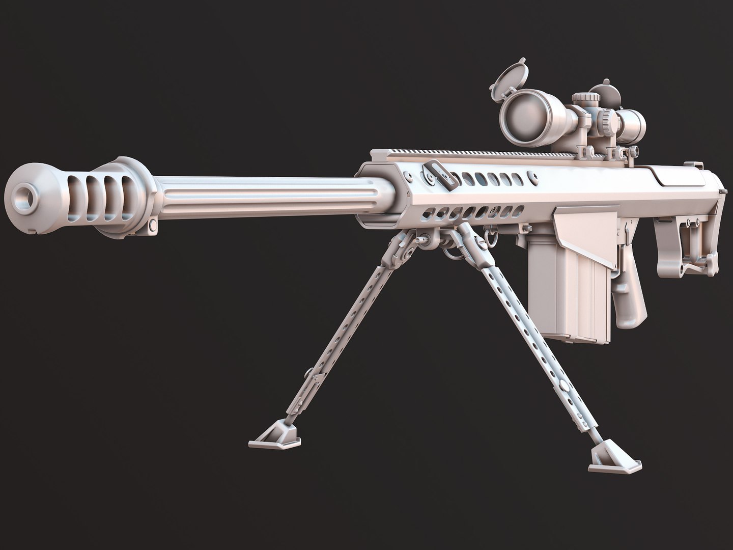 M107A1 3D Model - TurboSquid 2022833