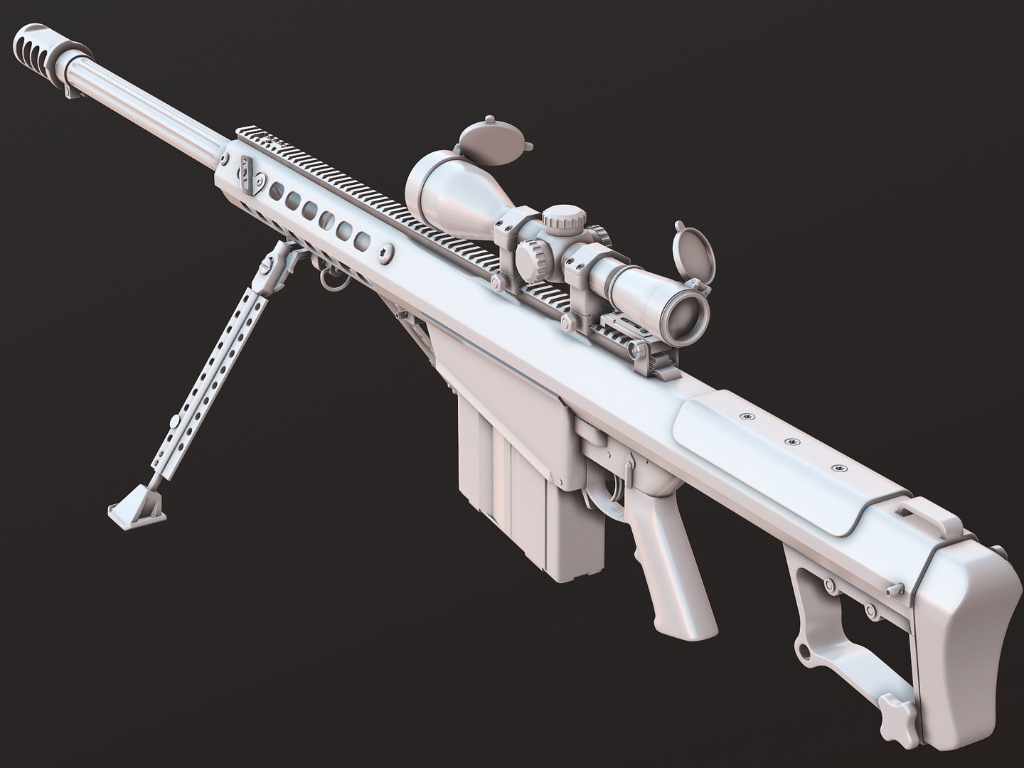 M107A1 3D Model - TurboSquid 2022833