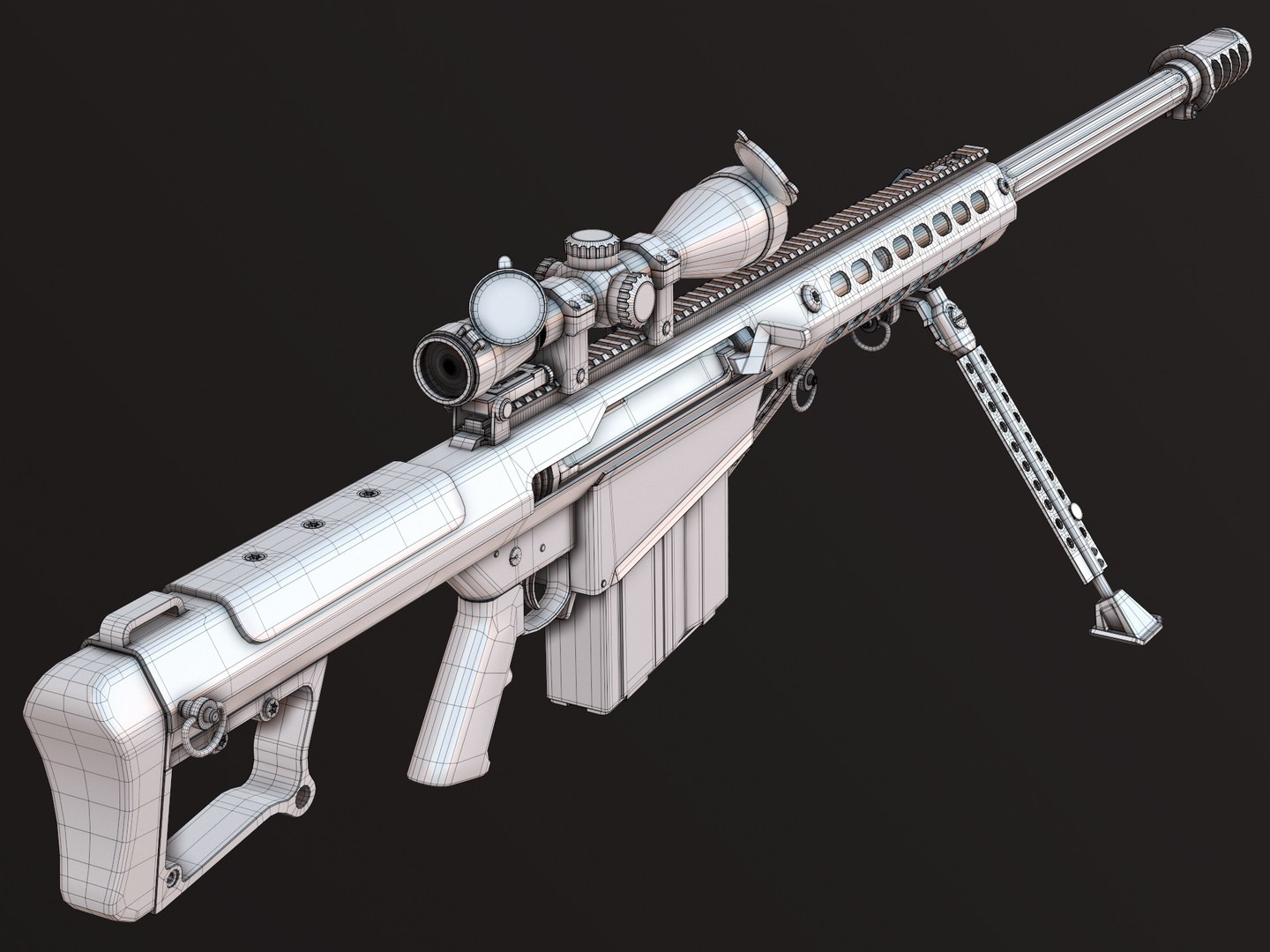 M107A1 3D Model - TurboSquid 2022833