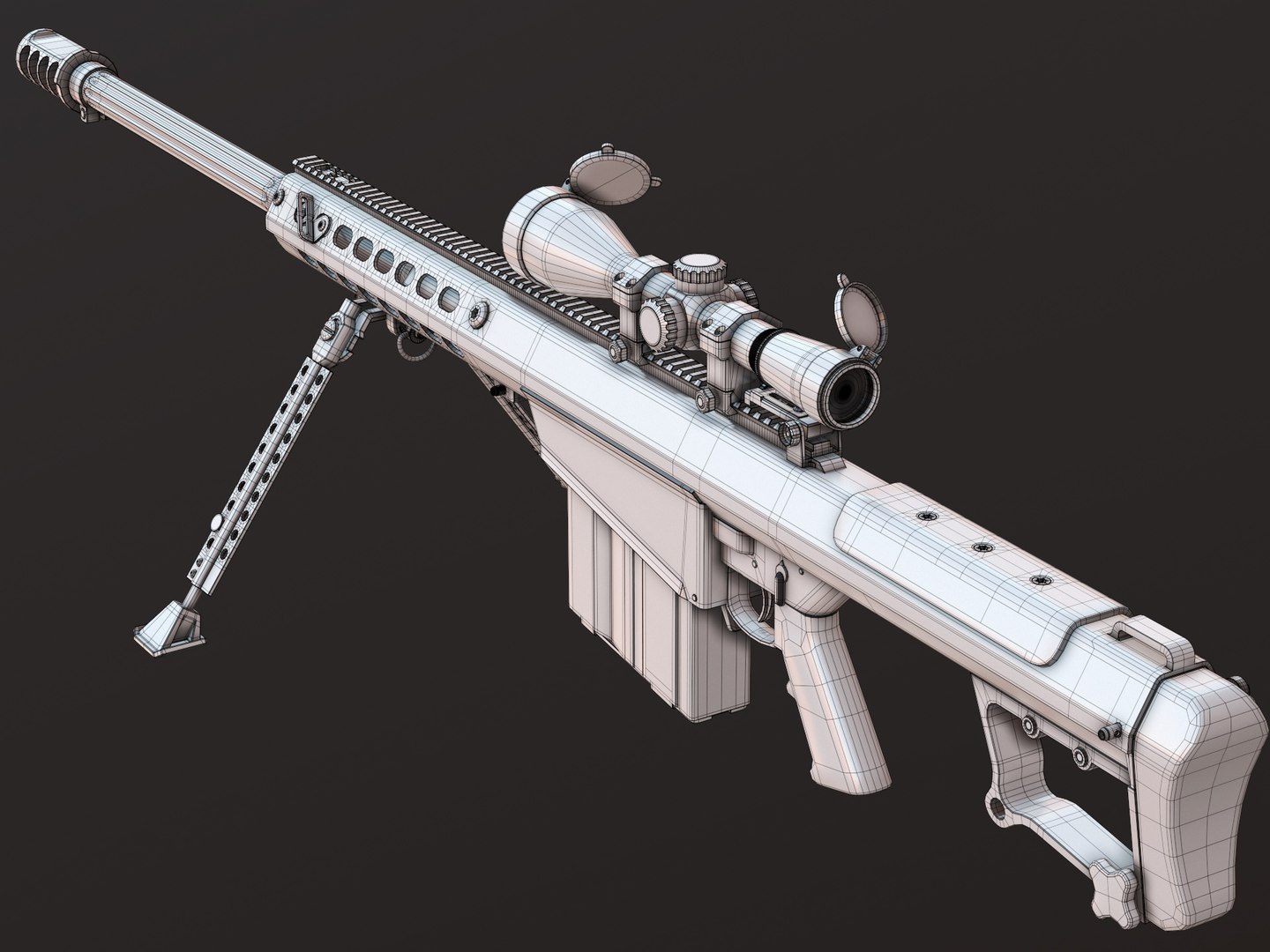 M107A1 3D Model - TurboSquid 2022833