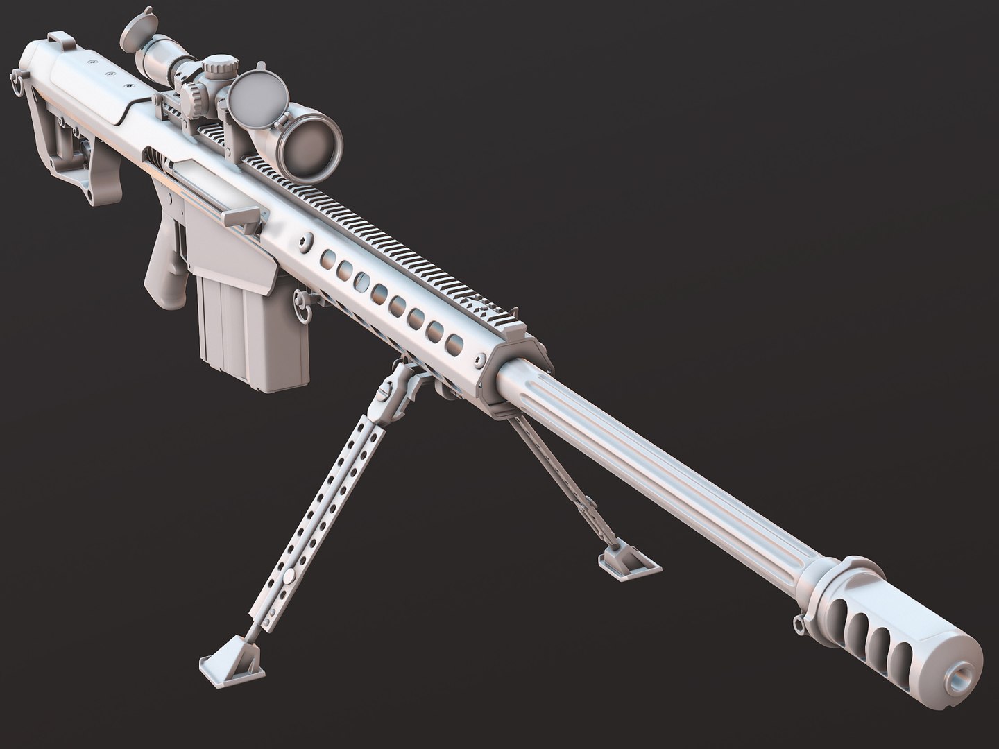 M107A1 3D Model - TurboSquid 2022833