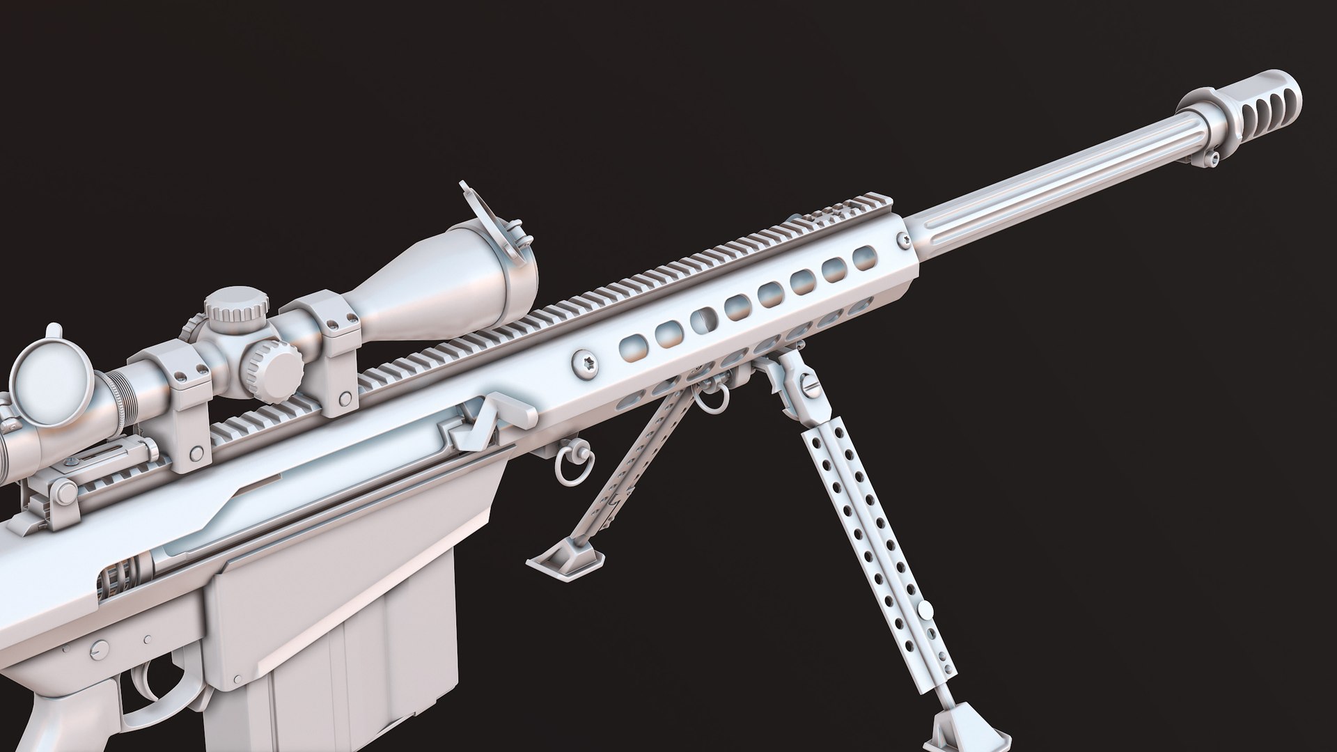 M107A1 3D Model - TurboSquid 2022833