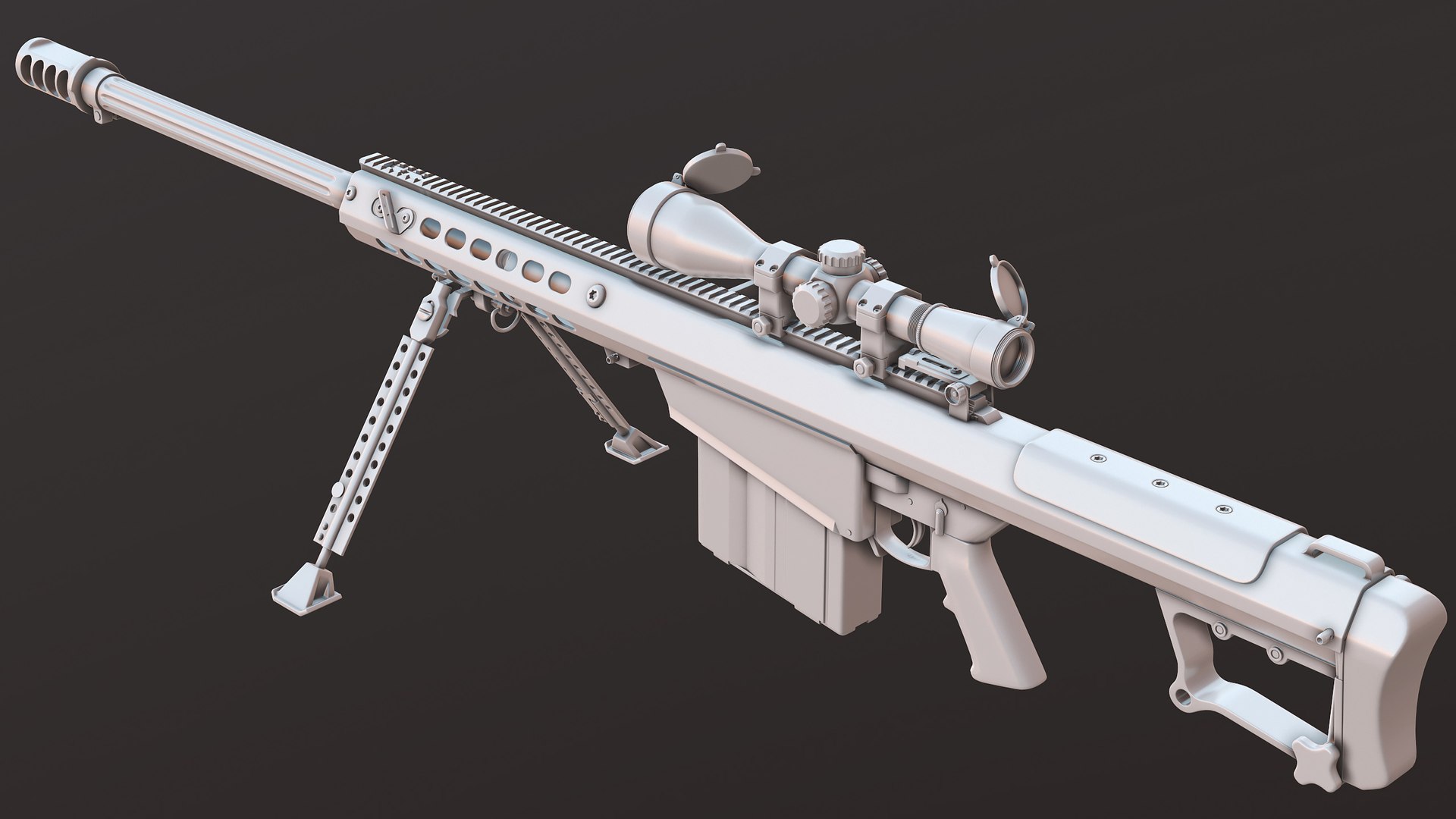 M107A1 3D Model - TurboSquid 2022833