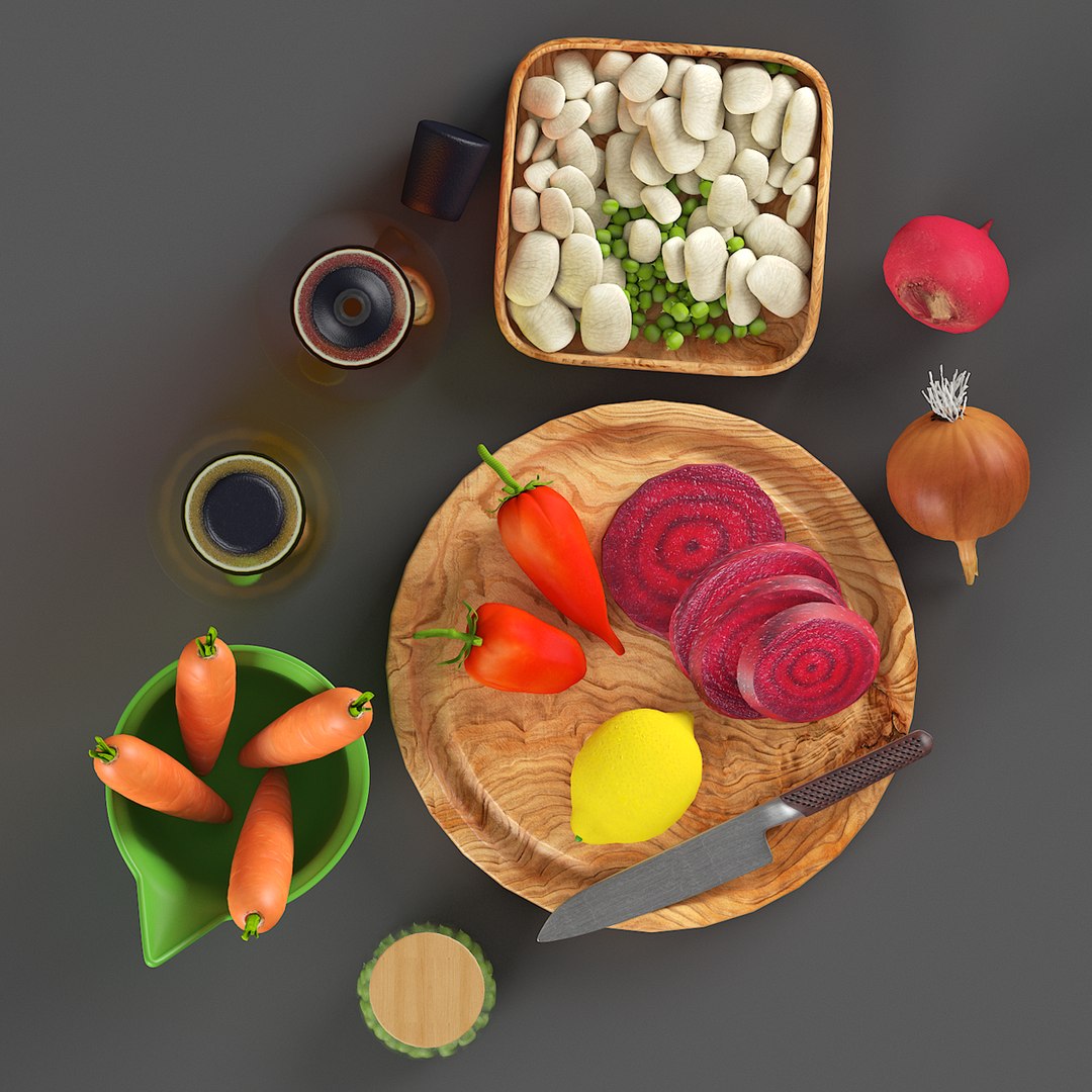 3D Soup Set - TurboSquid 1333747