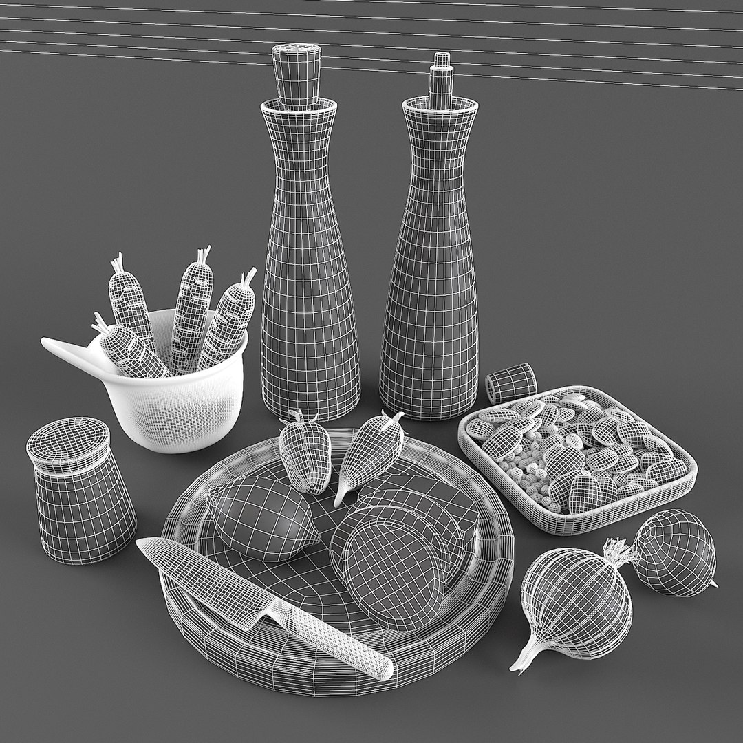3D Soup Set - TurboSquid 1333747