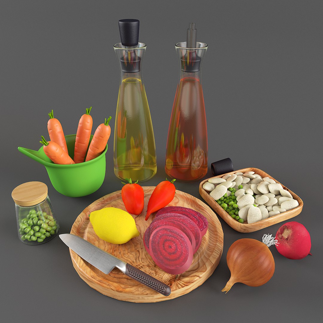 3D Soup Set - TurboSquid 1333747