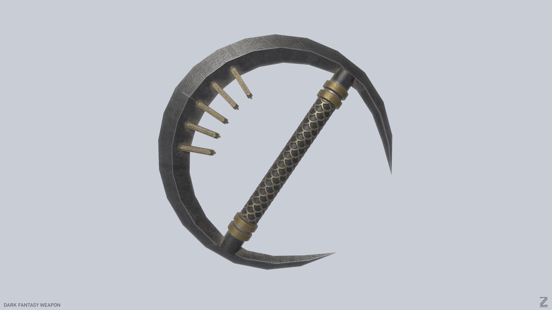 Dark Fantasy Weapon 3D Model - TurboSquid 2239203