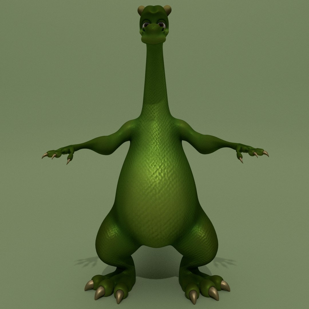 Dragon Cartoon 3D Model - TurboSquid 1188659