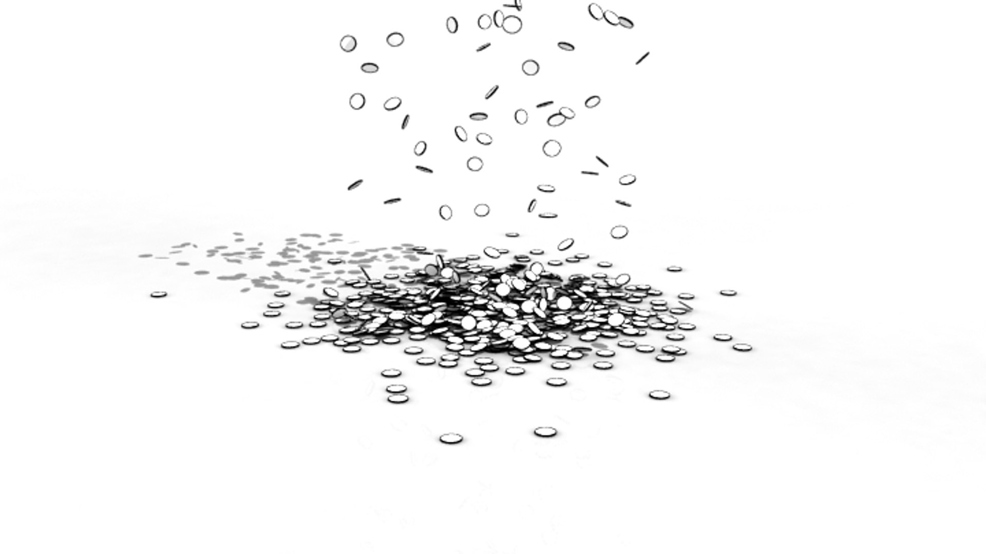 3d simulation falling model