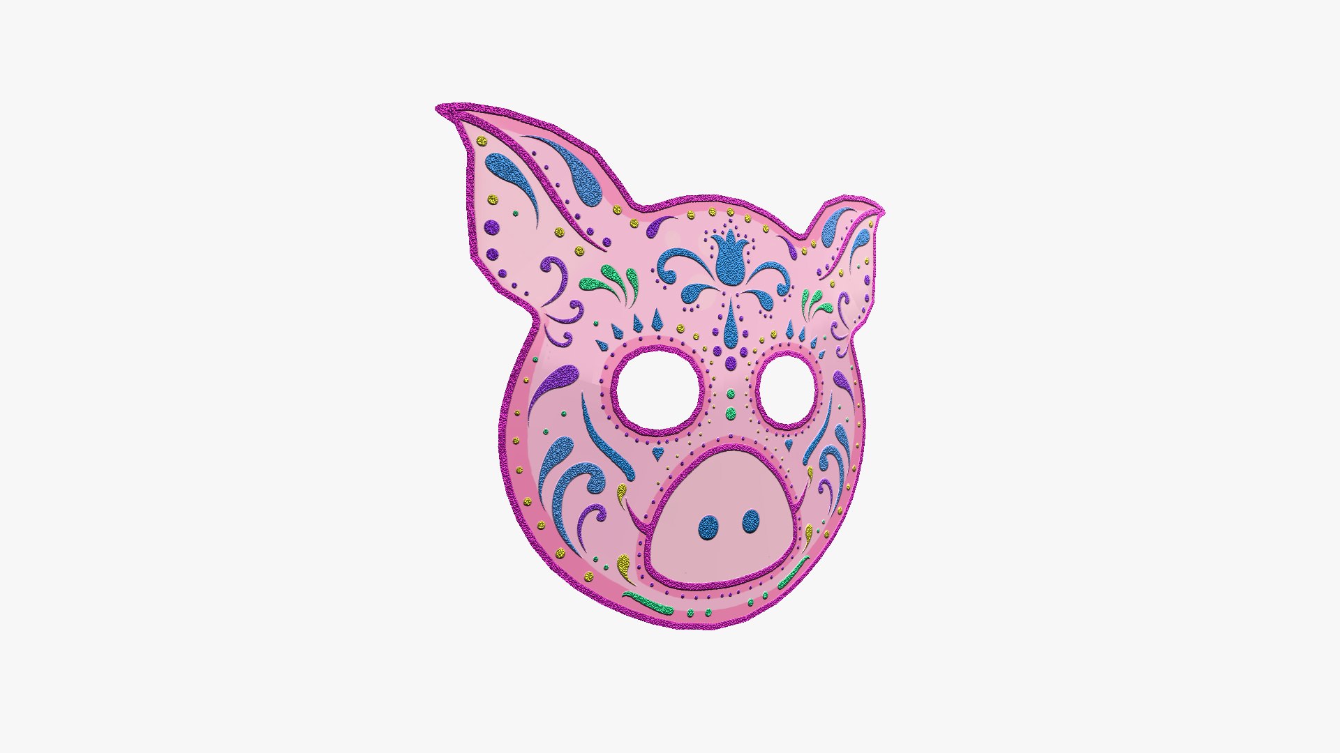 Pig Mask Paper 04 - Character Design Fashion Model - TurboSquid 2386371