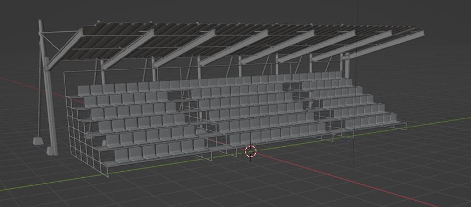 Stadium Seating Tribune Low-poly 3D Model 3D Model - TurboSquid 2361137