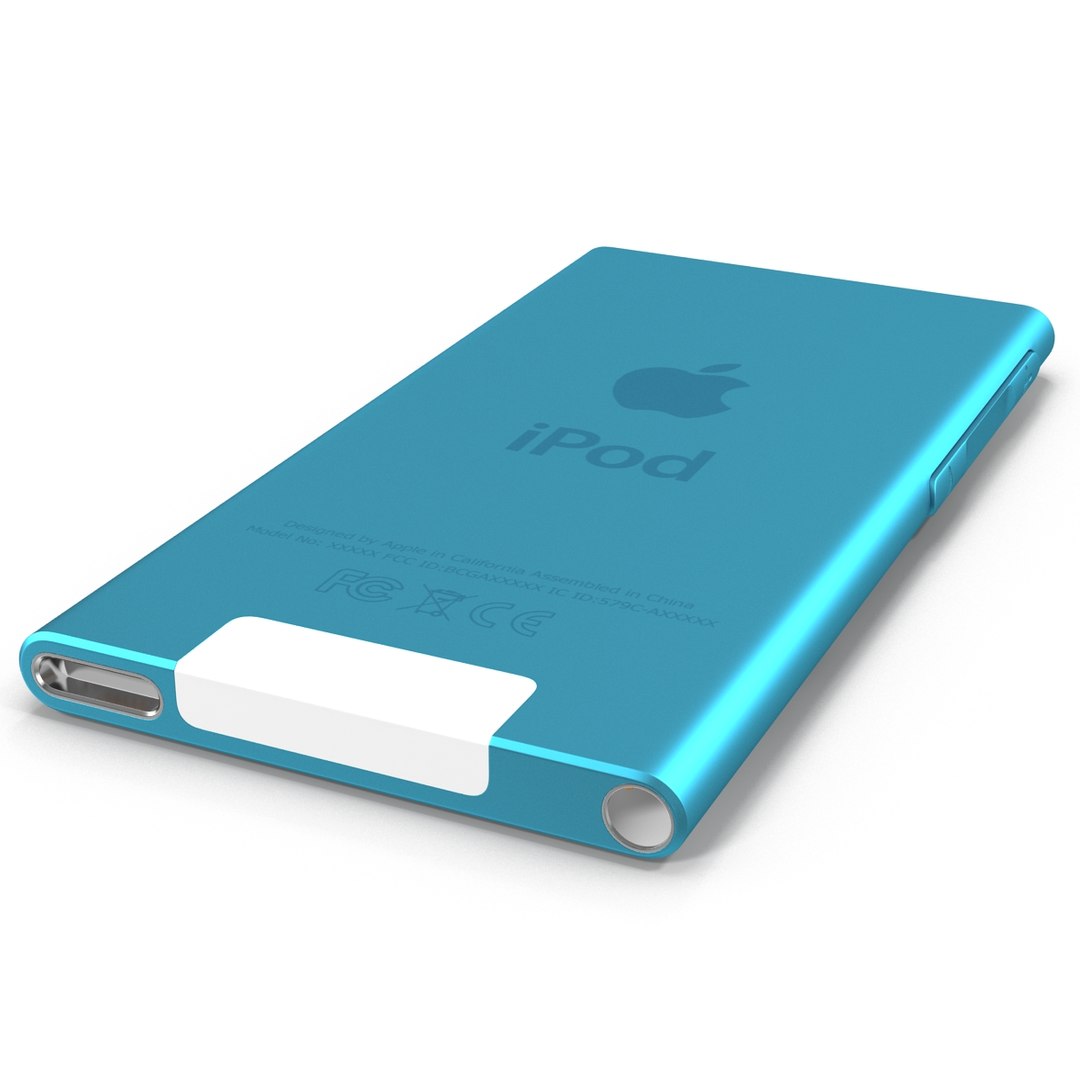 3d model ipod nano set