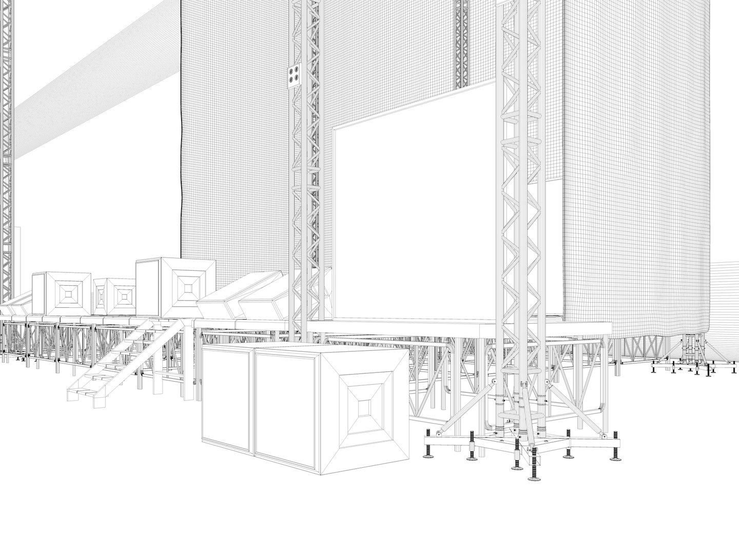 Concert Stage 2 model - TurboSquid 2107851