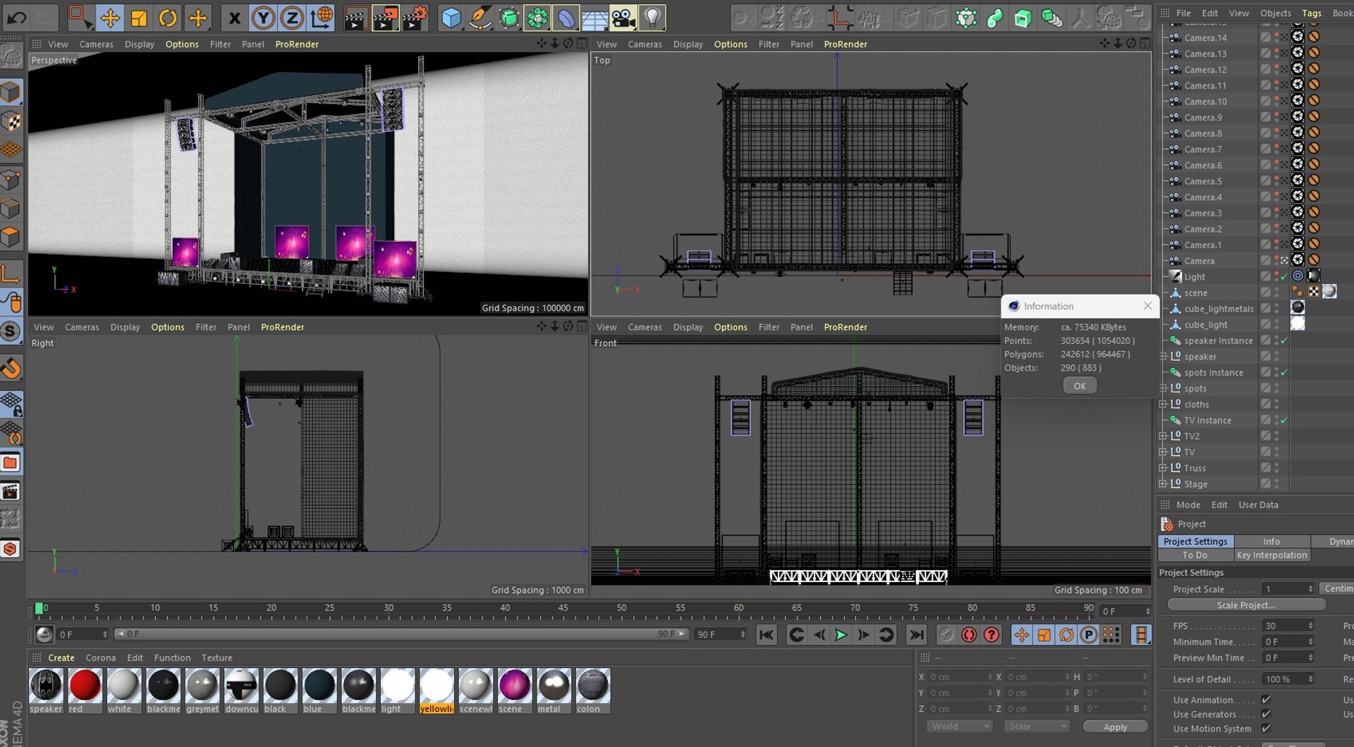 Concert Stage 2 model - TurboSquid 2107851