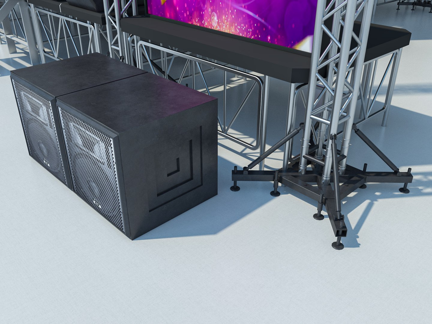 Concert Stage 2 model - TurboSquid 2107851