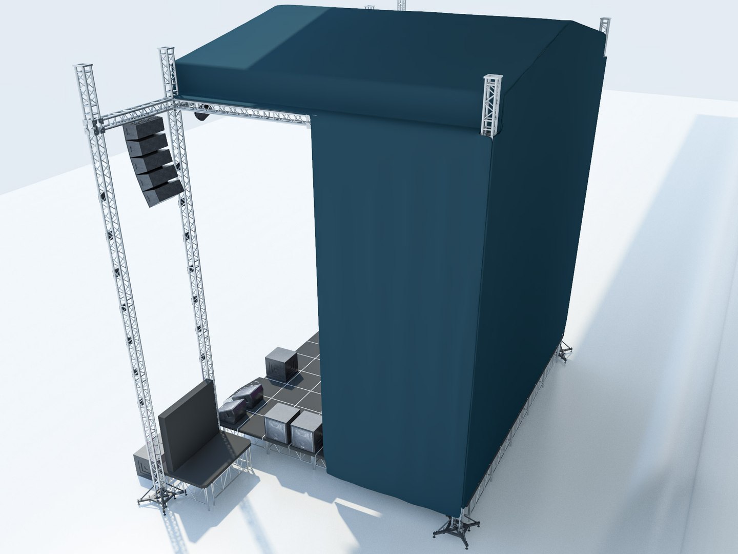 Concert Stage 2 model - TurboSquid 2107851