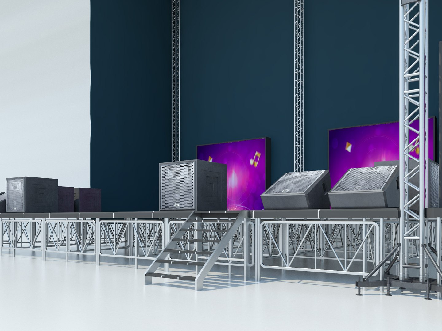 Concert Stage 2 model - TurboSquid 2107851