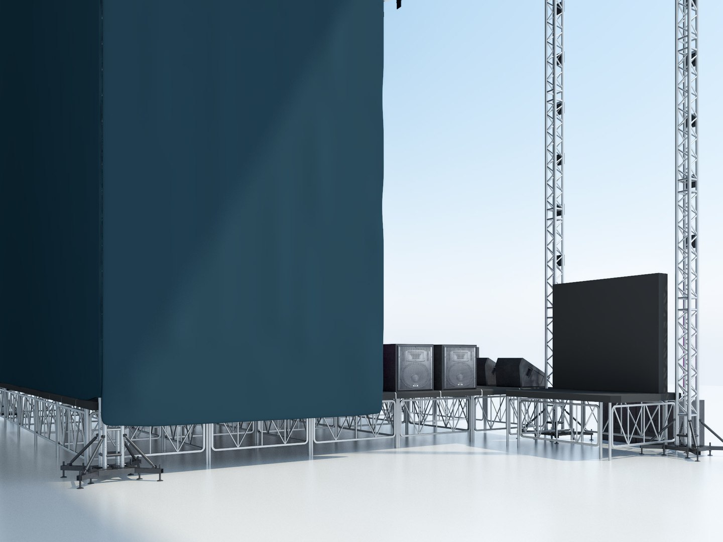 Concert Stage 2 model - TurboSquid 2107851