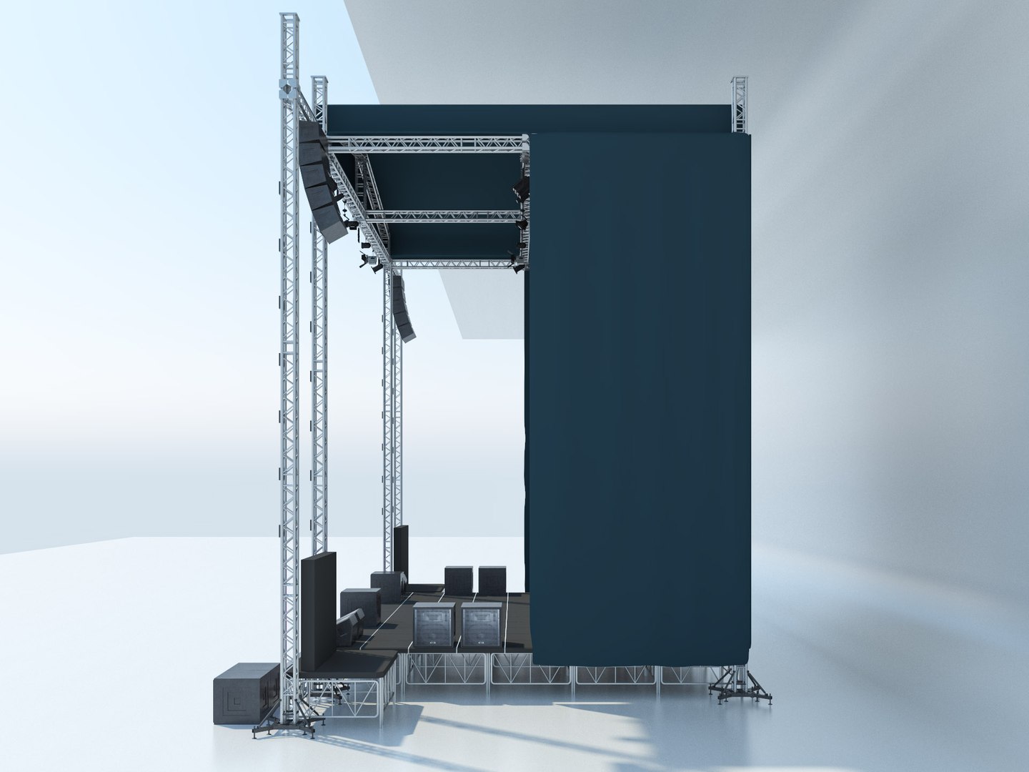 Concert Stage 2 model - TurboSquid 2107851