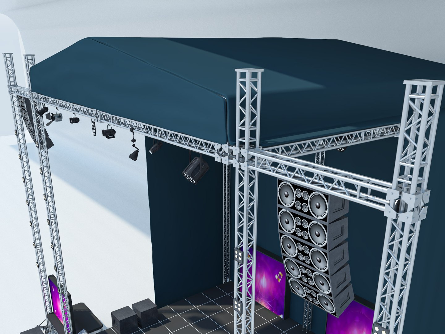 Concert Stage 2 model - TurboSquid 2107851