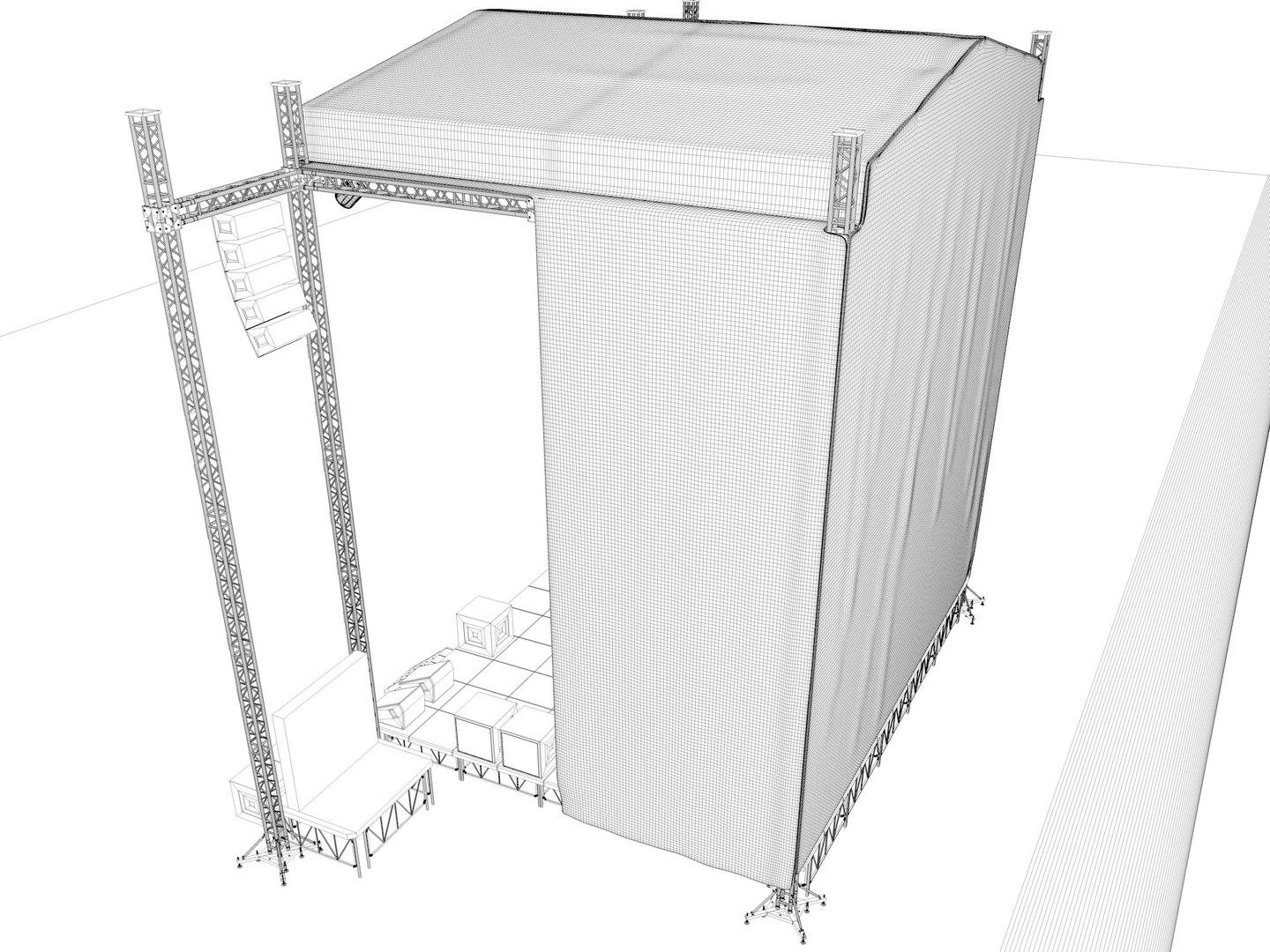 Concert Stage 2 model - TurboSquid 2107851