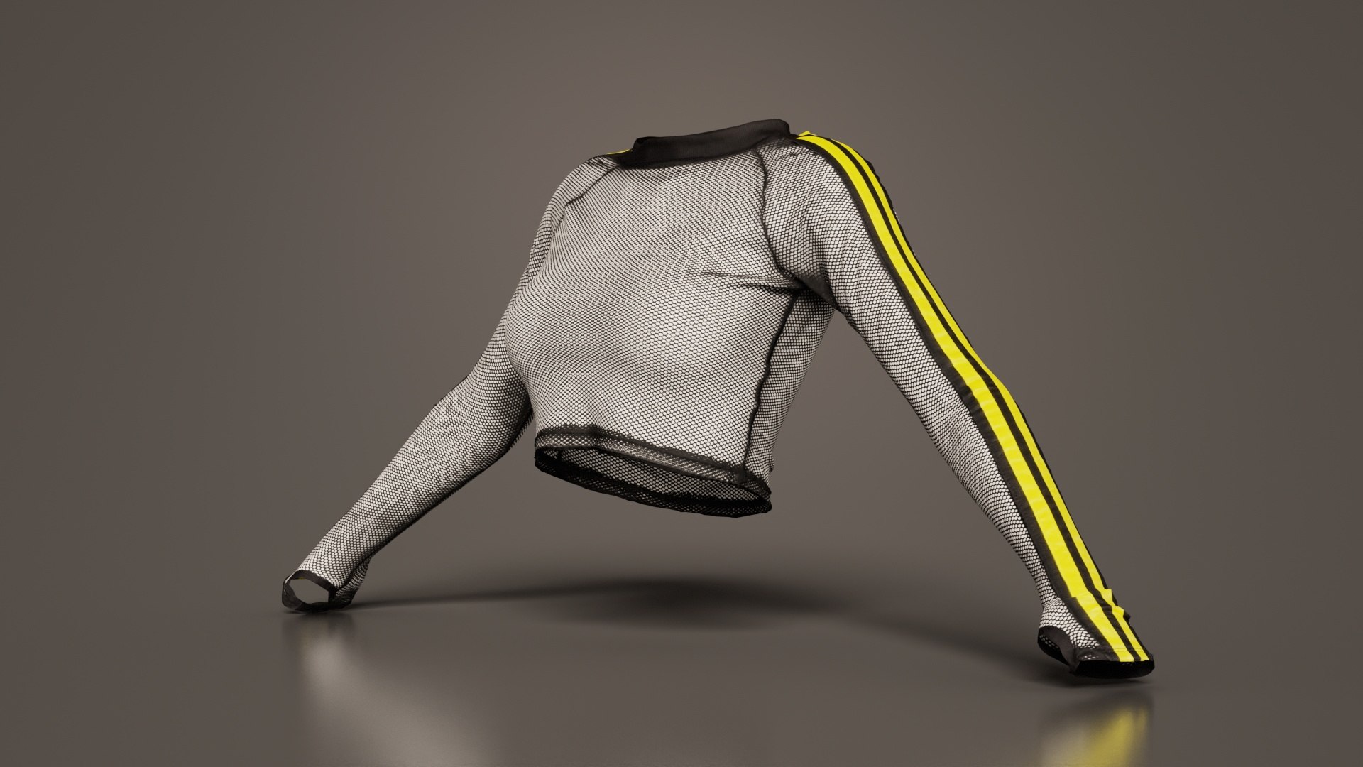 3D Model Arm Stripes Mesh Top Remastered - TurboSquid 2361716