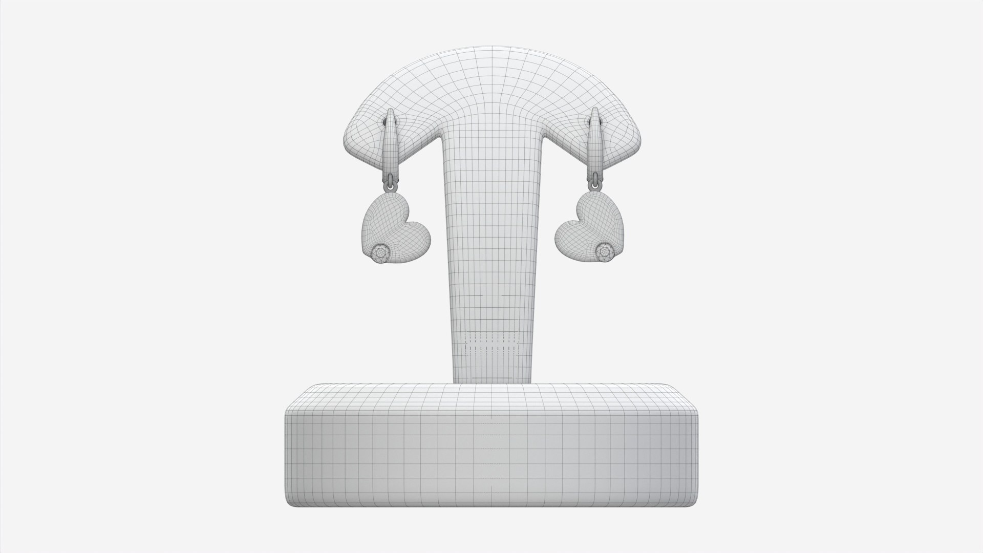 3D Earrings Leather Display Holder Stand 03 - TurboSquid 1969788