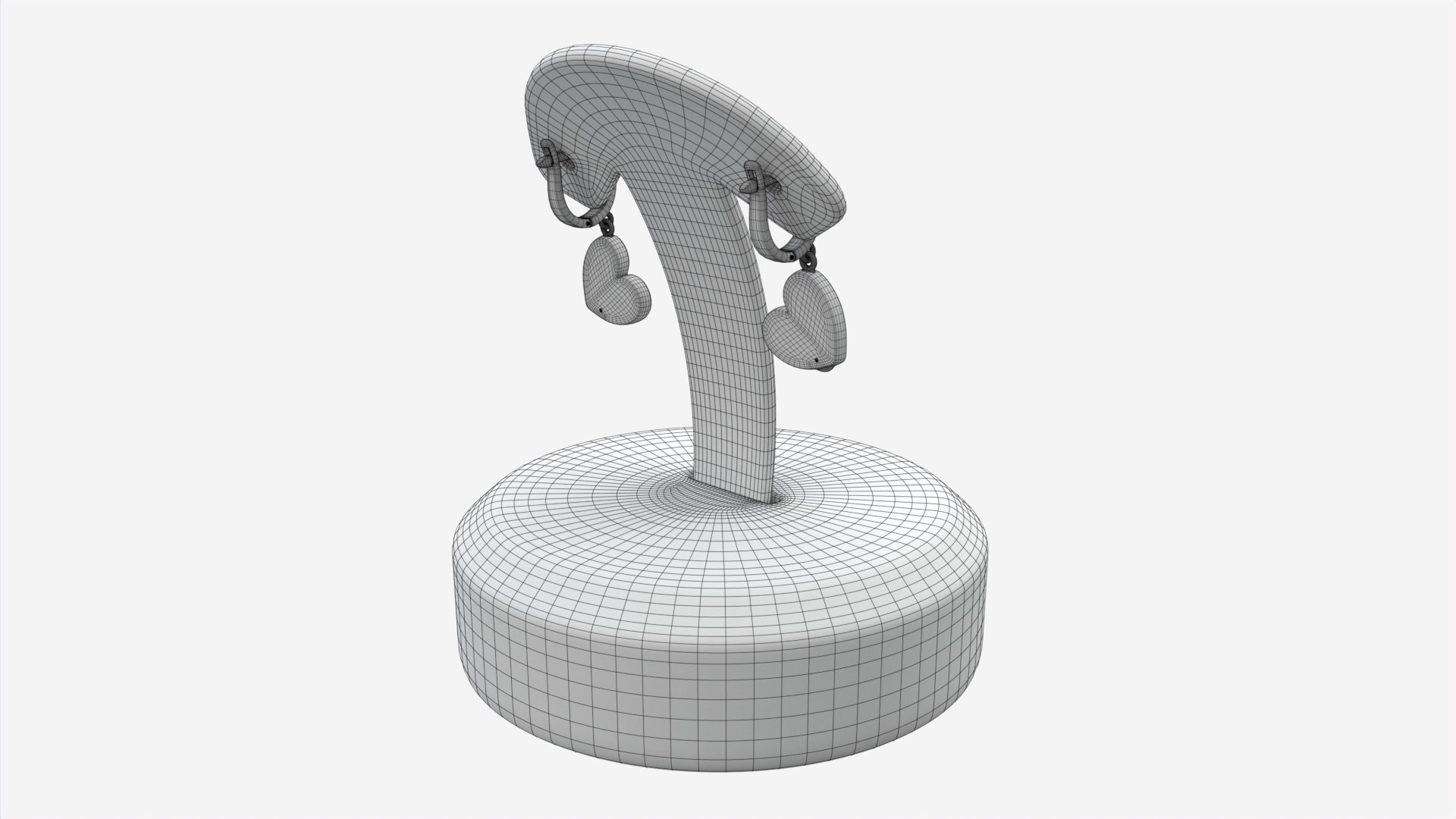 3D Earrings Leather Display Holder Stand 03 - TurboSquid 1969788