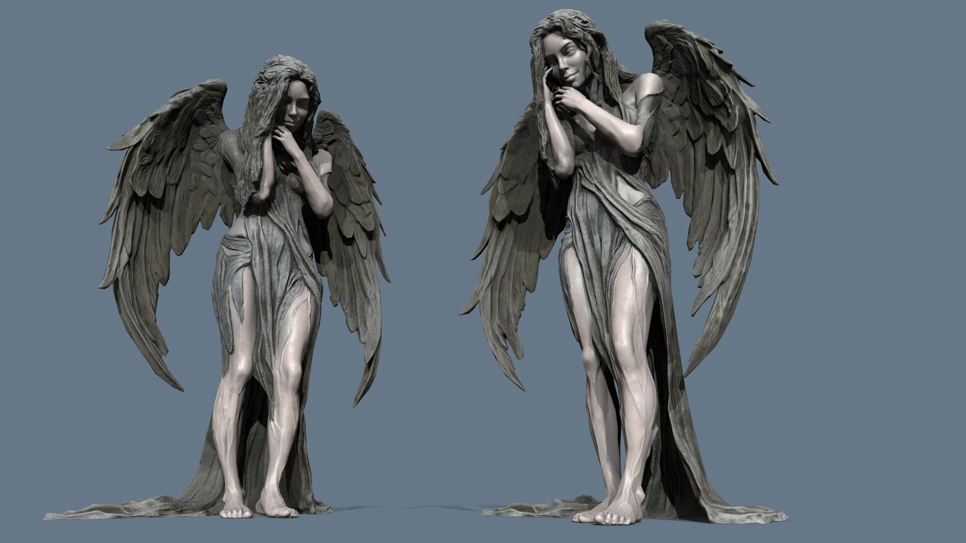 Angel Statue 3D Model - TurboSquid 2502778