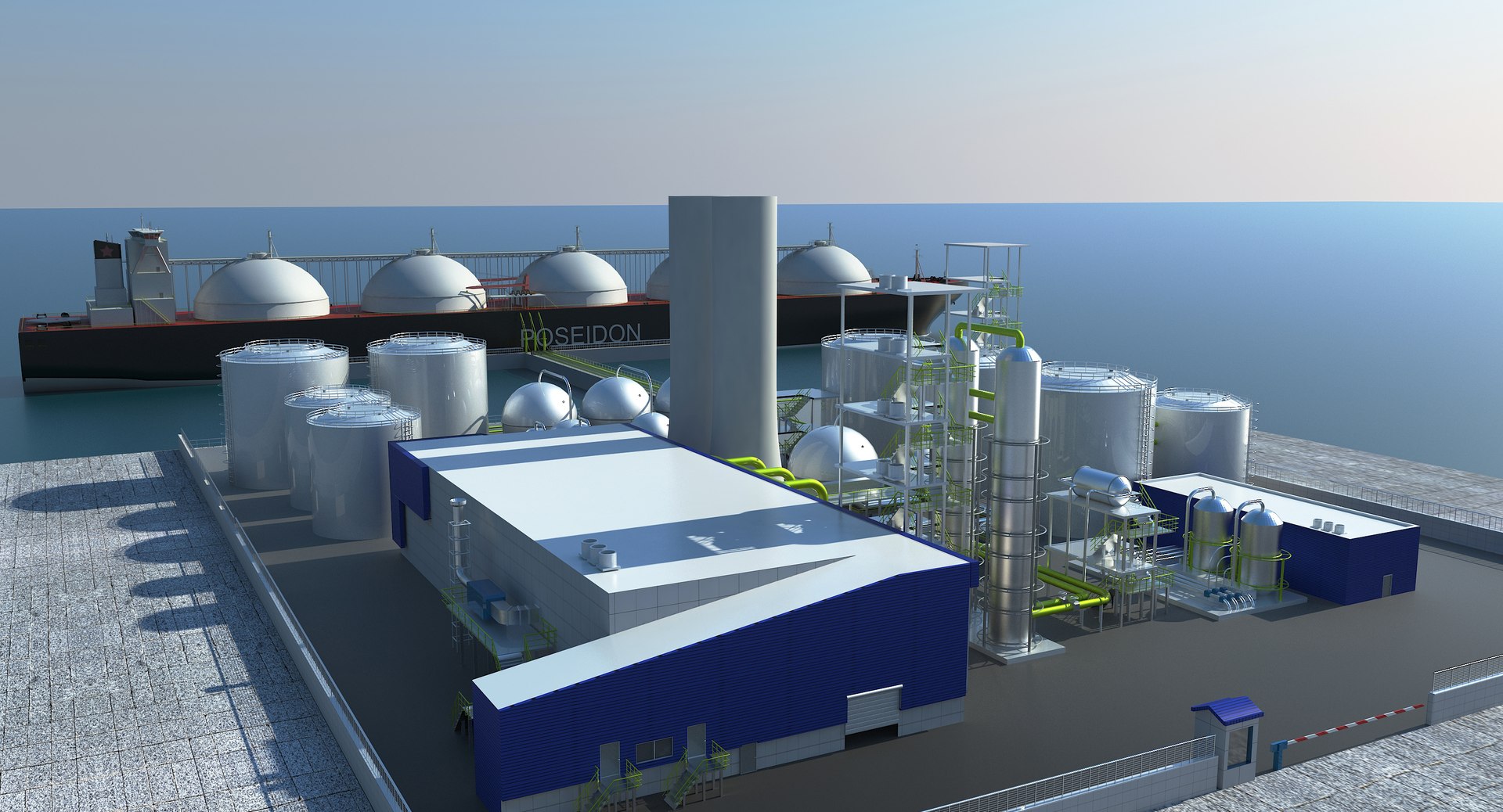 Lng Port Model - TurboSquid 1227869