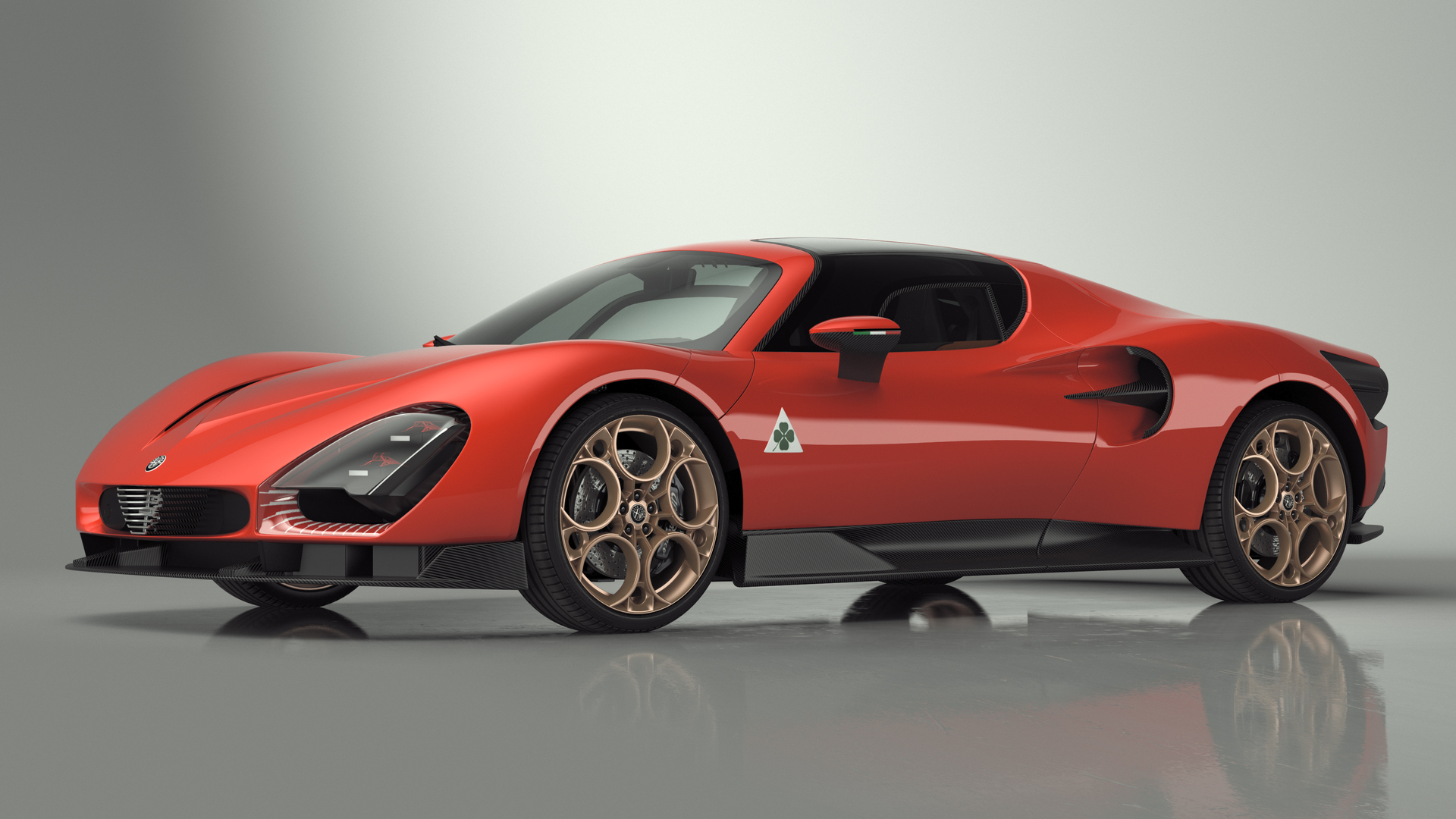 modelo 3d Superdeportivo Alfa Romeo 33 Stradale Coupé Rojo - TurboSquid ...